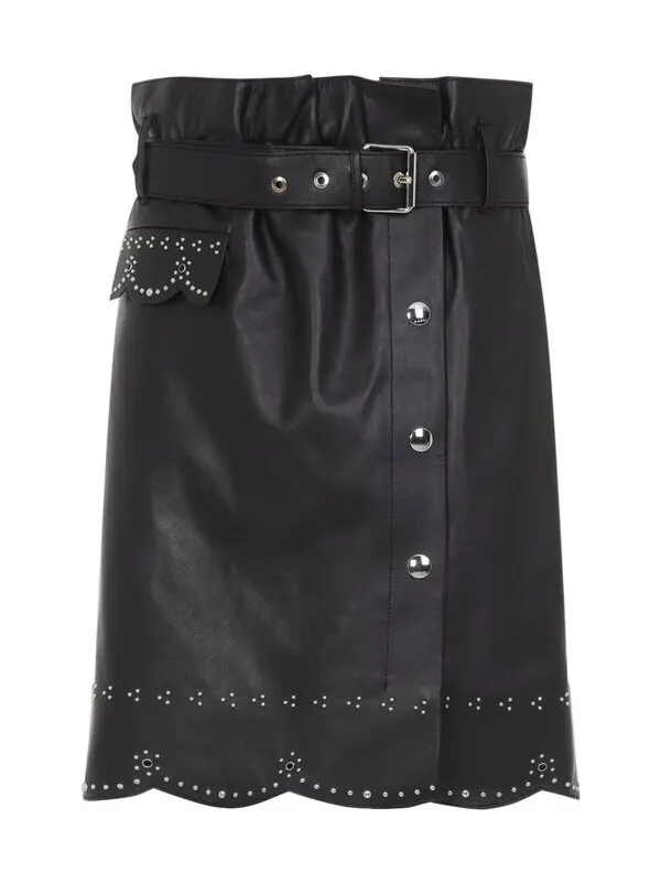 Marni Leather Skirt - Black