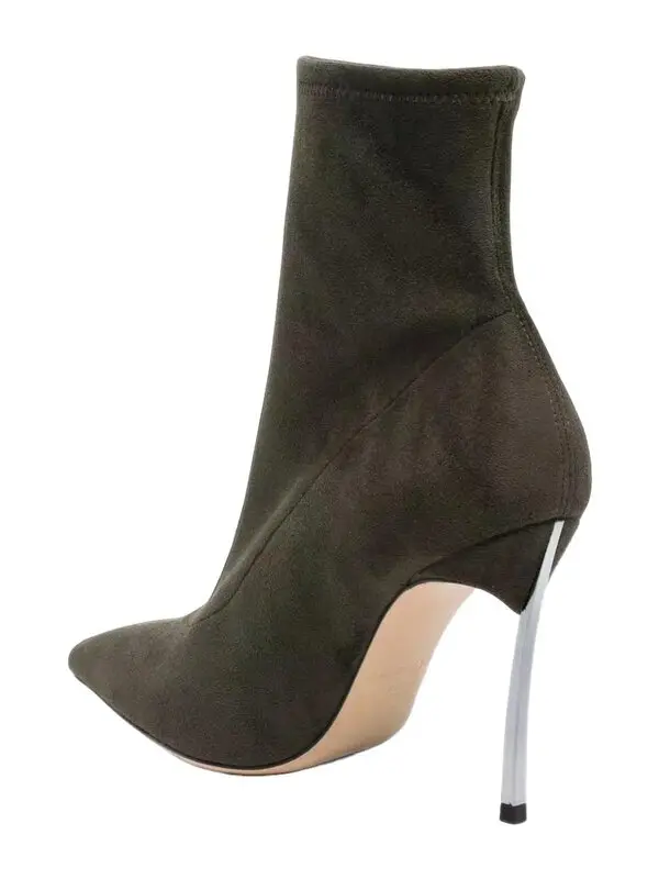 Casadei Blade Pointed-toe Ankle Boots - Green