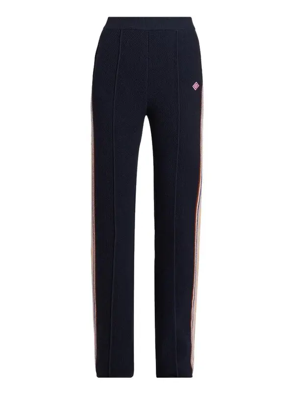 Casablanca Café Striped Cotton & Wool-blend Trousers - Multi