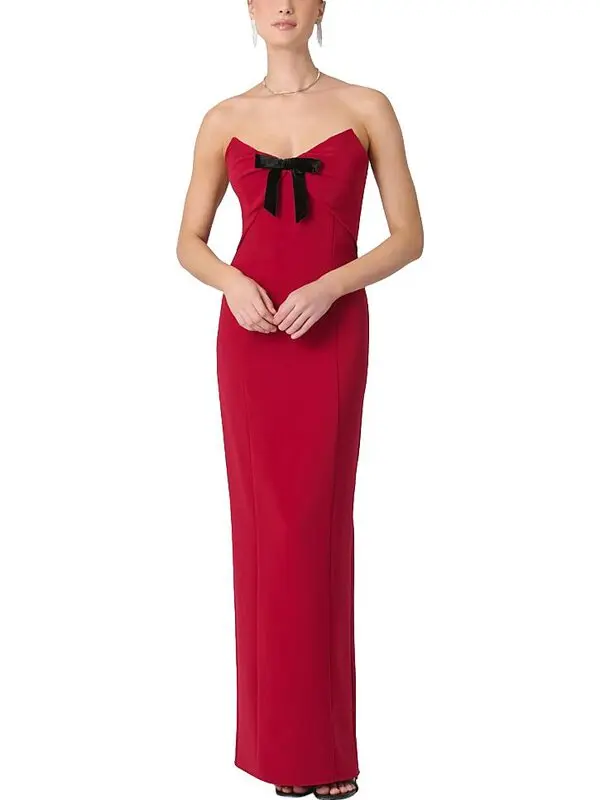 Shoshanna Killian Strapless Dress - Ruby