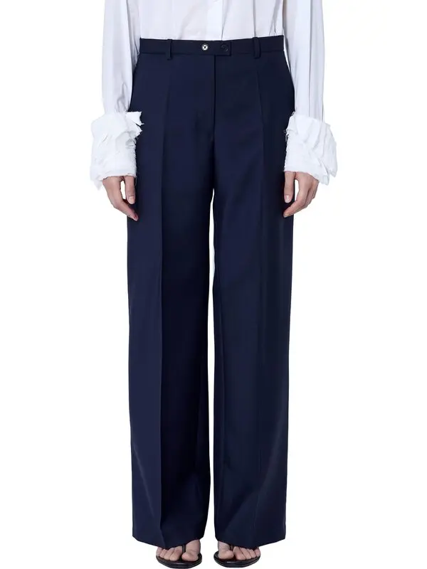 JIL SANDER Wide-leg Tailored Trousers - Multicolor
