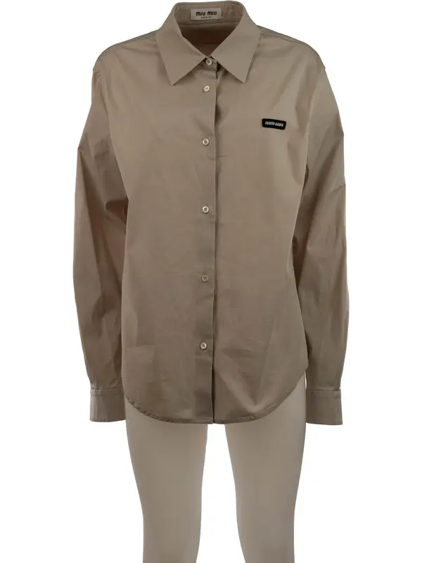 Miu Miu Clothing Shirts - Neutrals