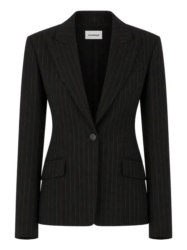 Andamane Clothing Blazers & Gilets - Black/white