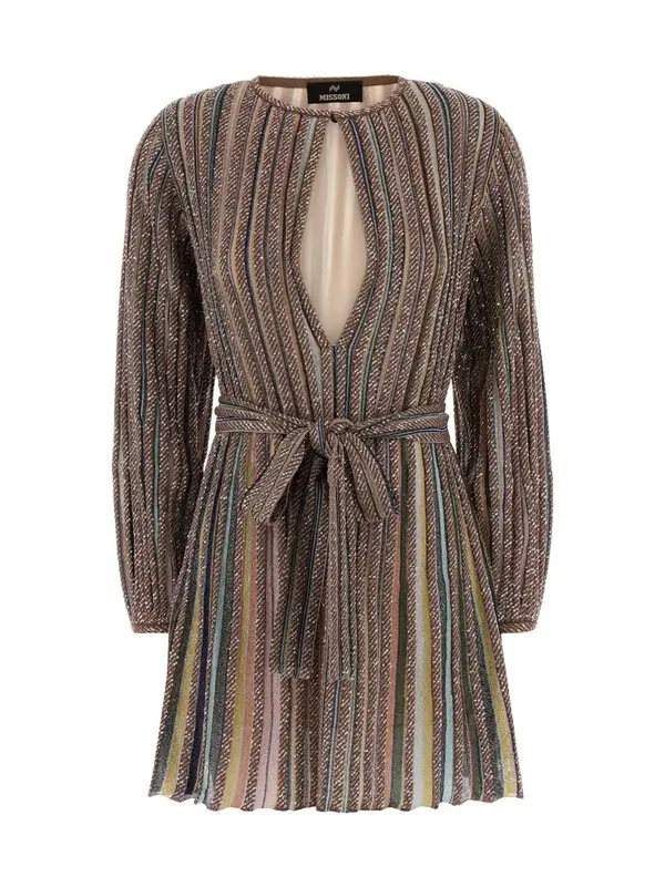 Missoni Embroidered Knit Min Dress - Multicolor