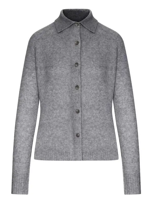 Max Mara Collared Cardigan - Grey
