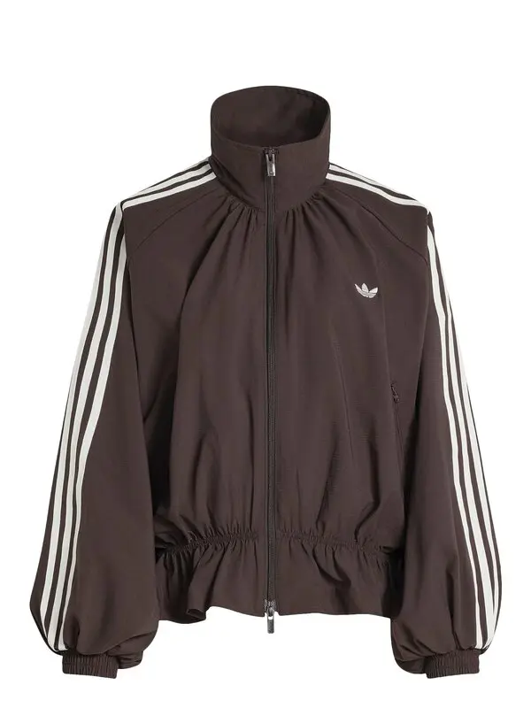 Adidas Blousy Oversized Track Top 'night - Brown