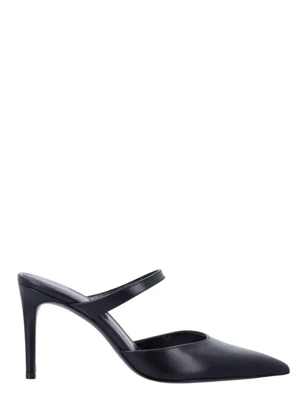 STUART WEITZMAN Pointed-toe Slingback Mule Pump - Nero