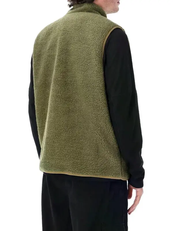 KAVU Cooper Fleece Corduroy-pocket Gilet - Green