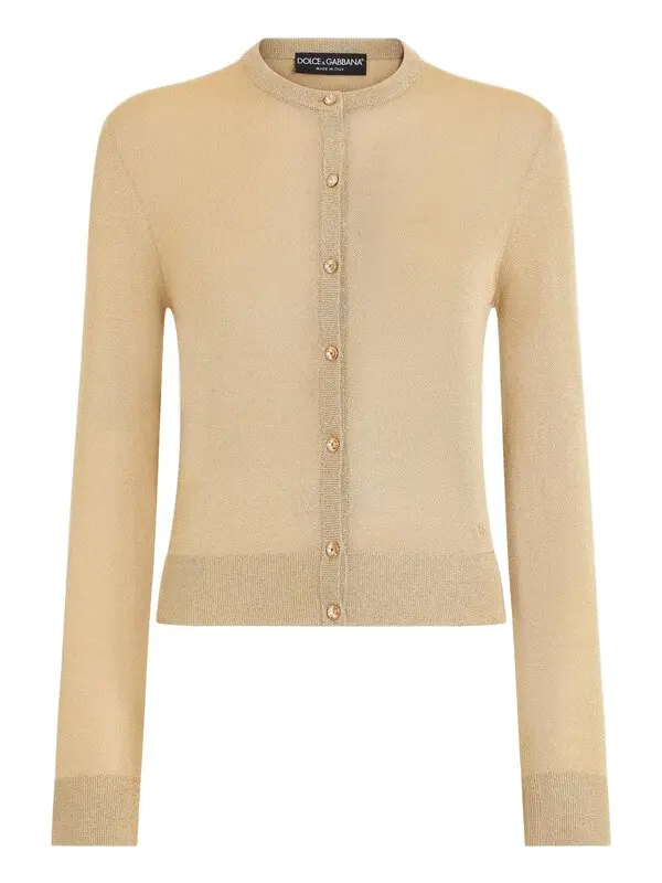 Dolce & Gabbana Metallic Viscose Cardigan - Multicolor