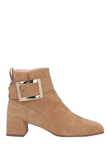 ROGER VIVIER Ankle Boots Size Leather - Camel