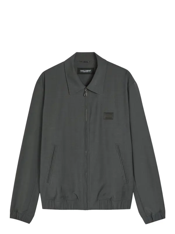 Dolce & Gabbana Simple Wool Jacket - Gray