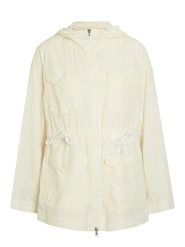 Moncler Short Hooded Jacket - White