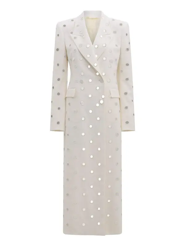 Gabriela Hearst Julien Wool Coat - Ivory