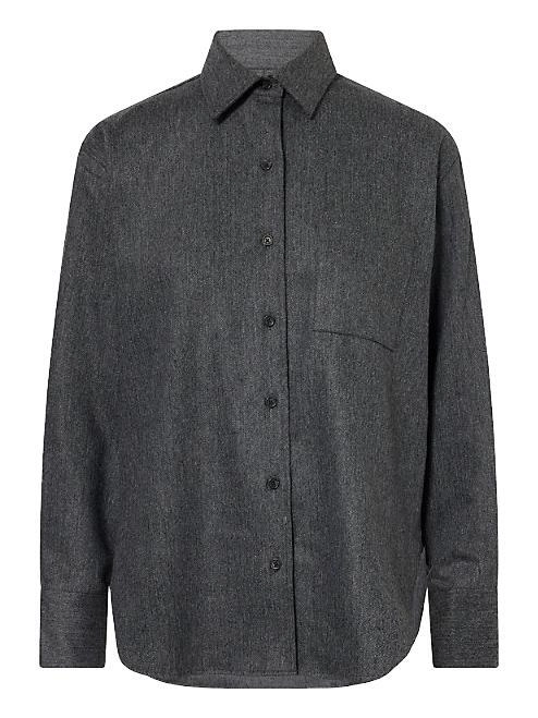Rag & Bone Connie Tailored Wool-cashmere Blend Shirt - Charclmult