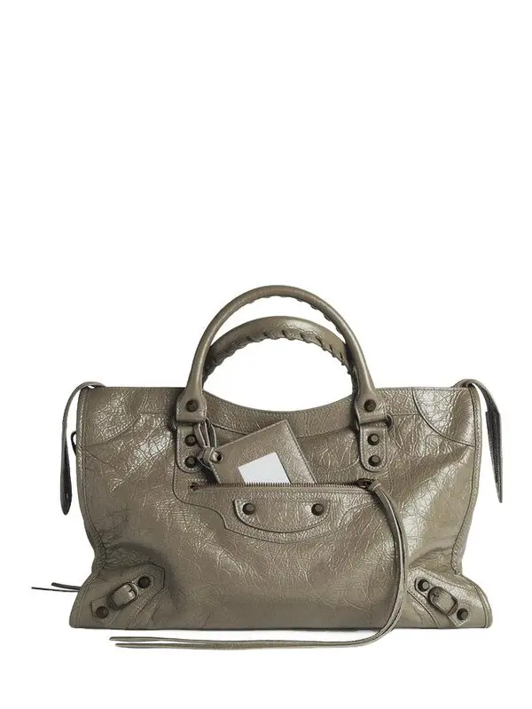 Balenciaga Women`s Le City Medium Bag In Military - Green