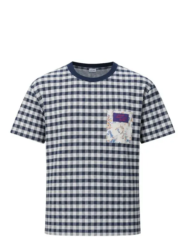 Loewe Checked Jacquard Cotton Jersey T-shirt - Multicolor