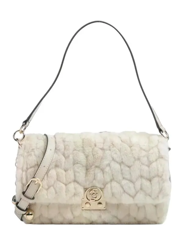 Liu Jo Faux-fur Shoulder Bag - Neutrals