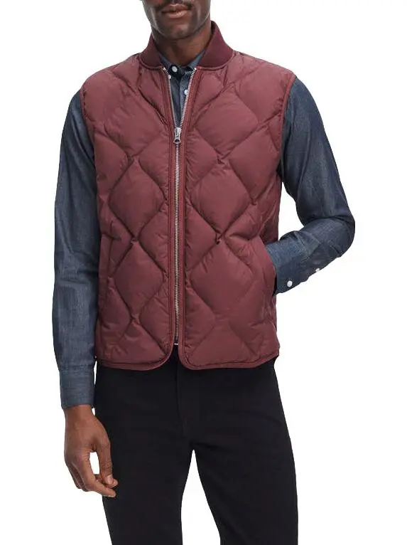 Rag & Bone Dane Nylon Vest - Dkred