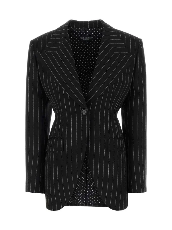 Dolce & Gabbana Embroidered Wool Blazer - Multicolor