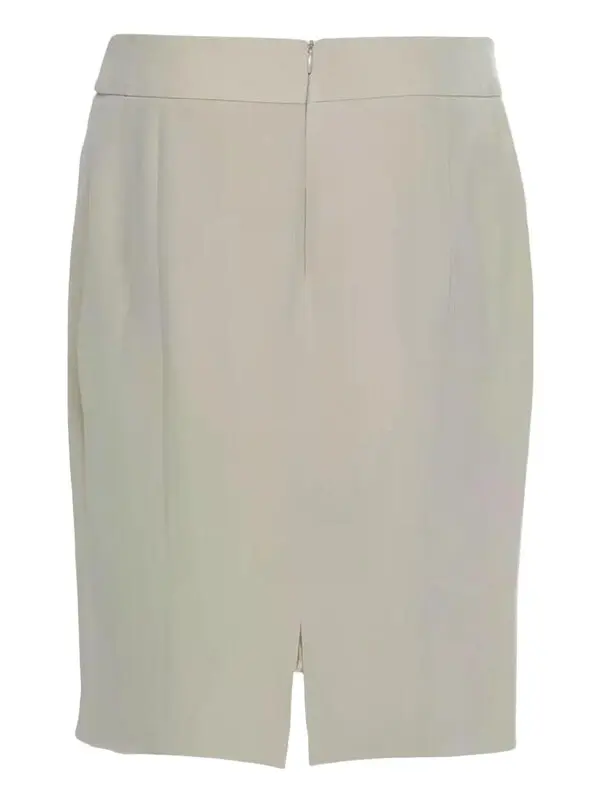 Giorgio Armani Crepe Pencil Short Skirt - Neutrals