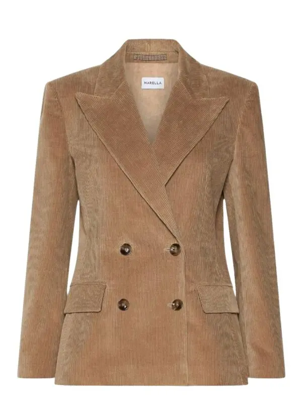 Marella Double Breasted Jacket - Camel