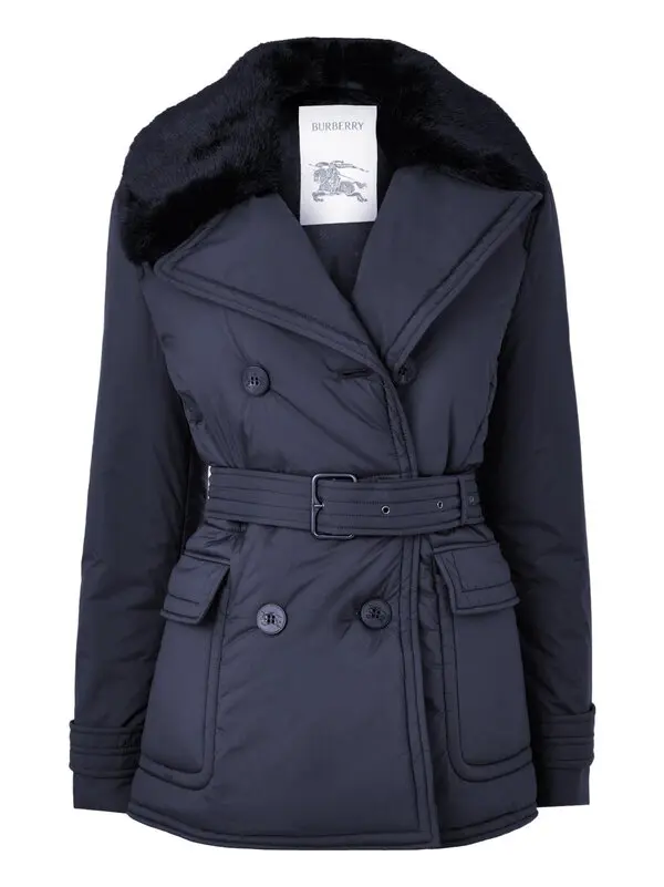 Burberry Long Tailored Coat - Black