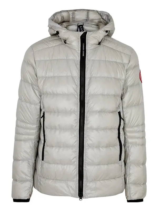 Canada Goose Hooded Lightweight Down Jacket - Silver