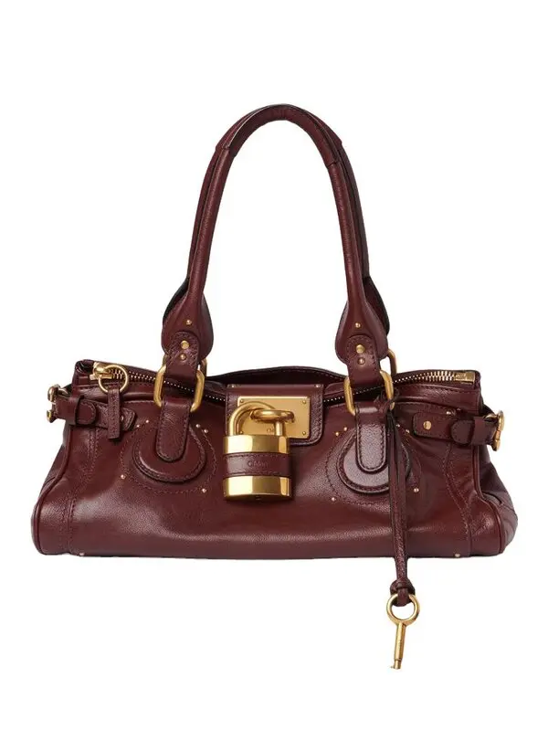Chloé Paddington Bag In Grenade Leather - Orange