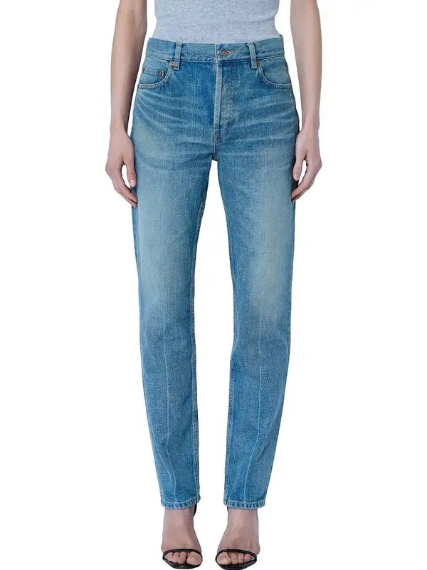 Saint Laurent Mid-rise Straight Jeans - Blue