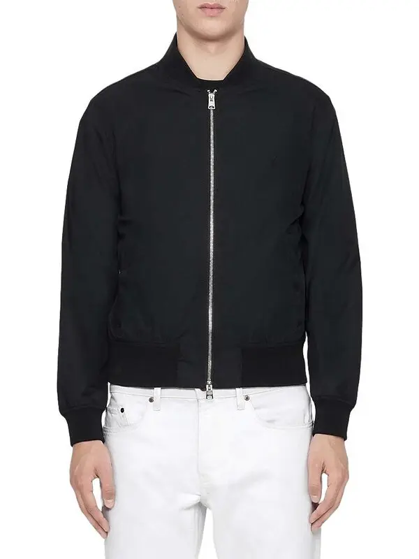 ALLSAINTS Abbot Cotton Blend Bomber Jacket - Black