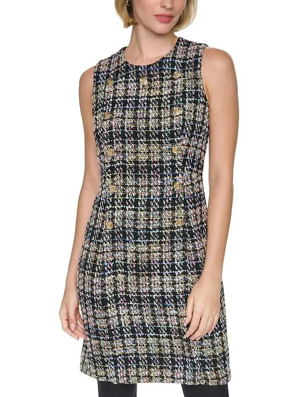 Sonia Rykiel Paris Jewel Neck Sleeveless Sheath Dress Exclusive - Black Multi