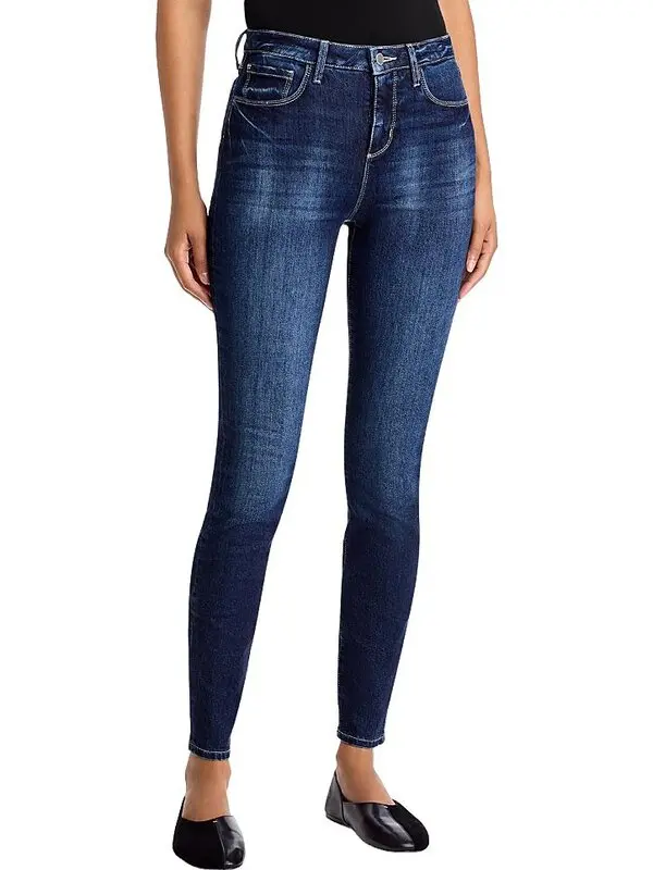 L'AGENCE Marguerite High Rise Ankle Skinny Jeans - Madrid