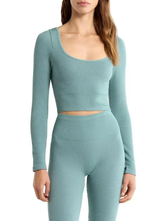 Lunya Seamless Modal Flow Long Sleeve - Musing Moss