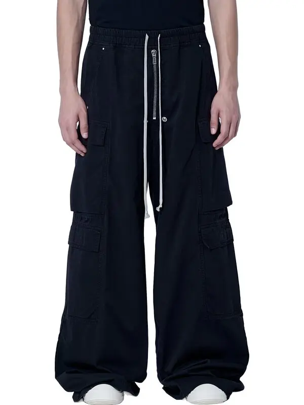 Rick Owens Double Cargo Jumbo Belas Pants - Black