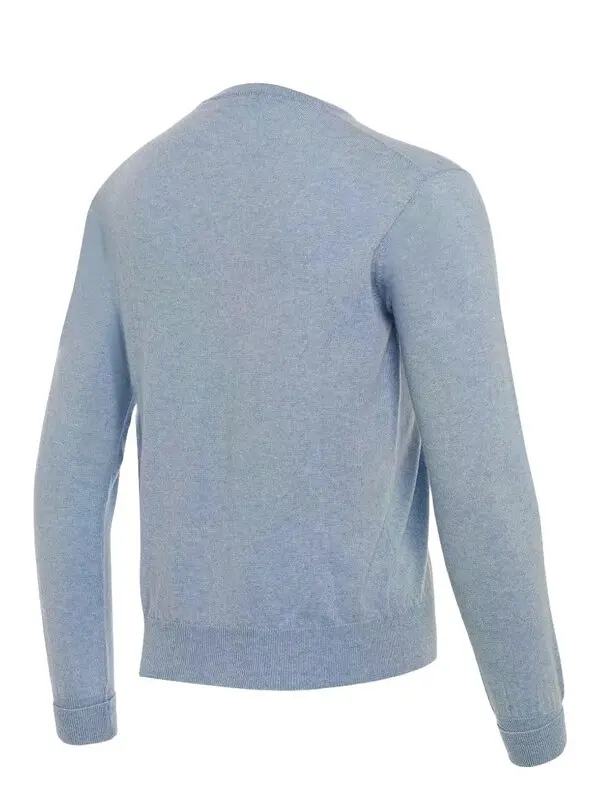 DORIANI Crew-neck Long-sleeve Sweater - Blue
