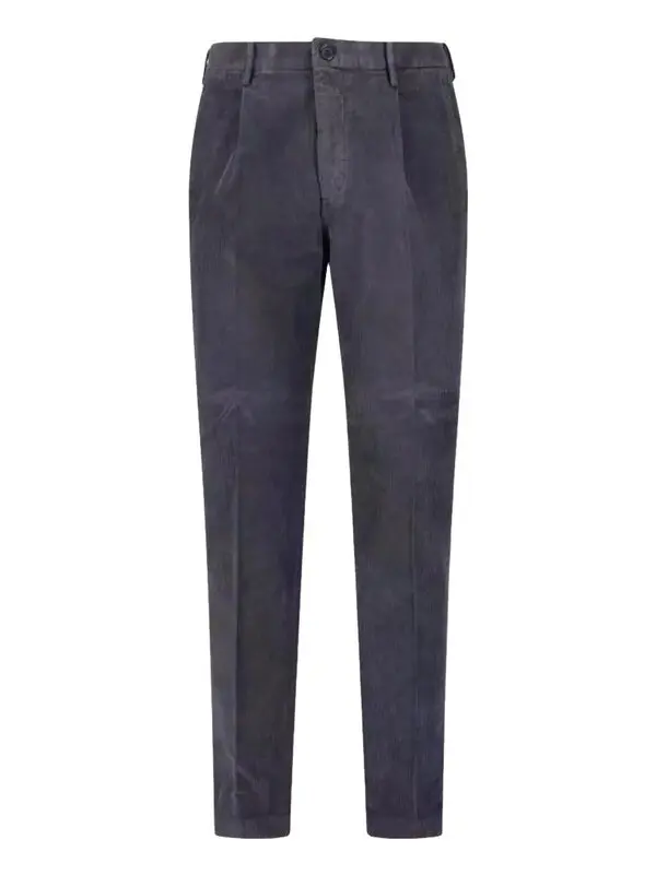 Incotex Corduroy Straight-leg Trousers - Grey