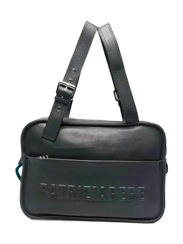 Patrizia Pepe Perfection Leather Shoulder Bag - Blue