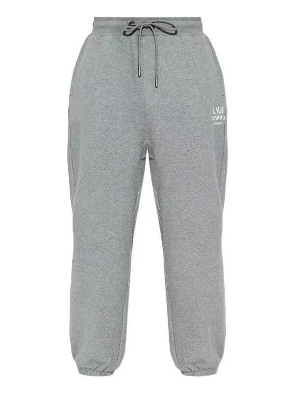 L/AB C/O OFF-WHITE Logo-print Track Pants - Grey