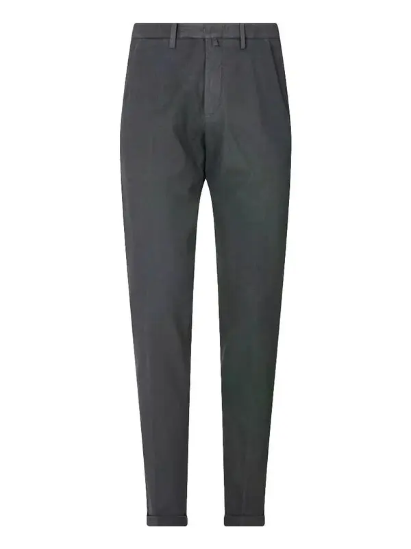 BRIGLIA 1949 Portobello Mid-rise Slim-fit Trousers - Grey