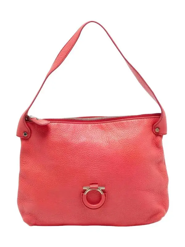 FERRAGAMO Gancini Shoulder Bag - Red