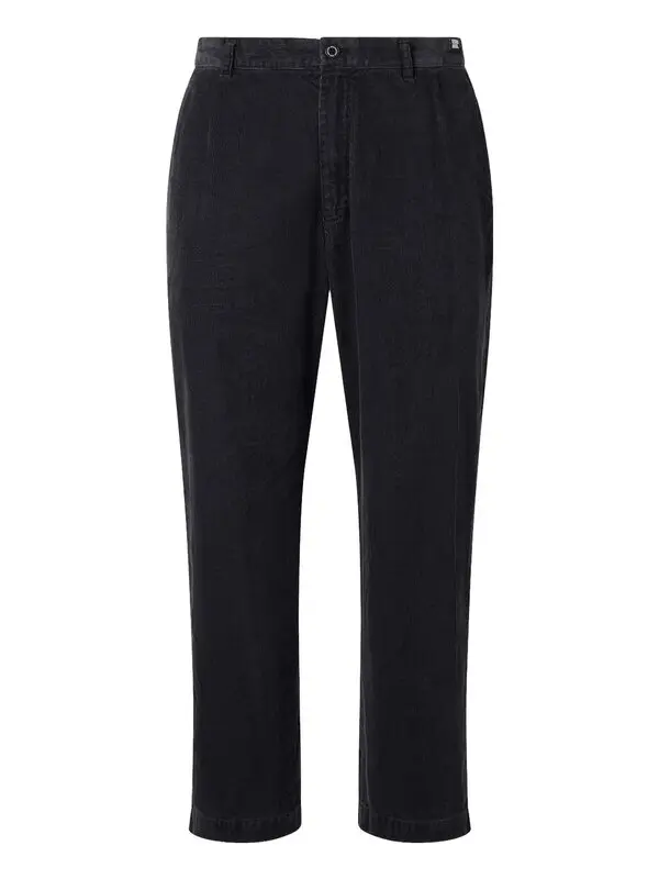 NEIGHBORHOOD Straight-leg Cotton-blend Corduroy Trousers - Black
