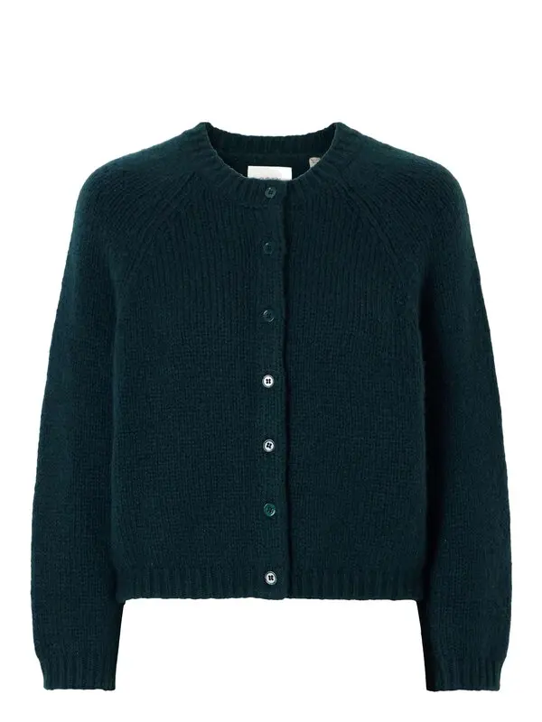 DÔEN Darcy Wool And Cashmere-blend Cardigan - Emerald