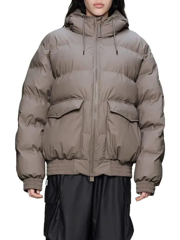Rains Alta Bomber Puffer Jacket - Cinder