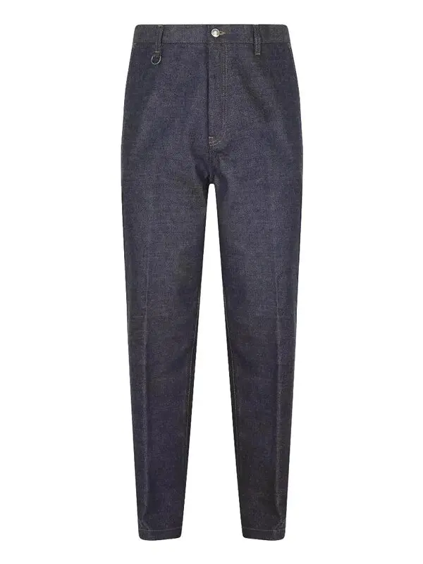 PAOLO PECORA Pressed-crease Jeans - Blue
