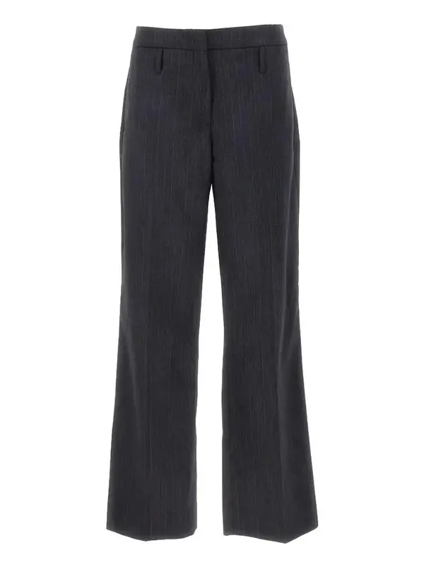 HERSKIND Ivano Pinstripe-pattern Trousers - Grey