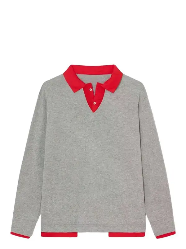 Gimaguas Luis Layered-effect Polo Shirt - Grey