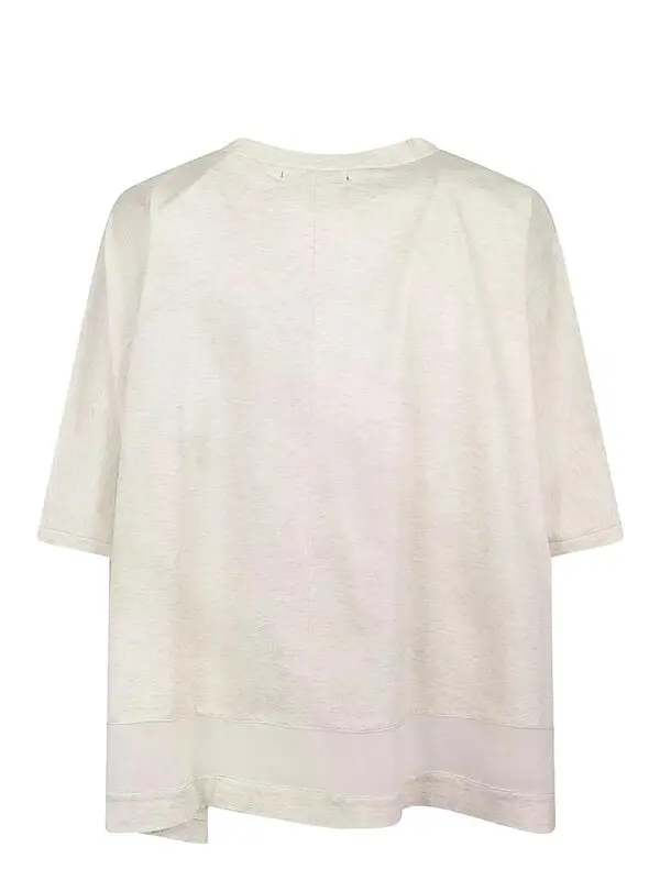 Mizuiro Ind Mesh-panel Wide-leg T-shirt - Neutrals