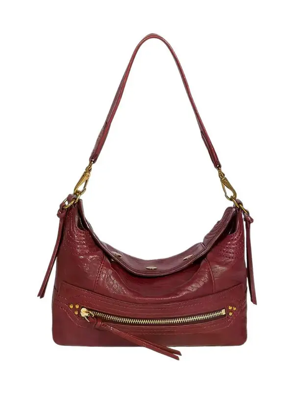 Jérôme Dreyfuss Small Lucky Crinkled Leather Tote Bag - Red
