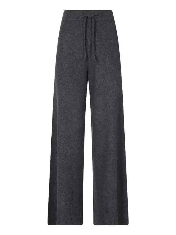 Max Mara Knitted Drawstring Trousers - Grey