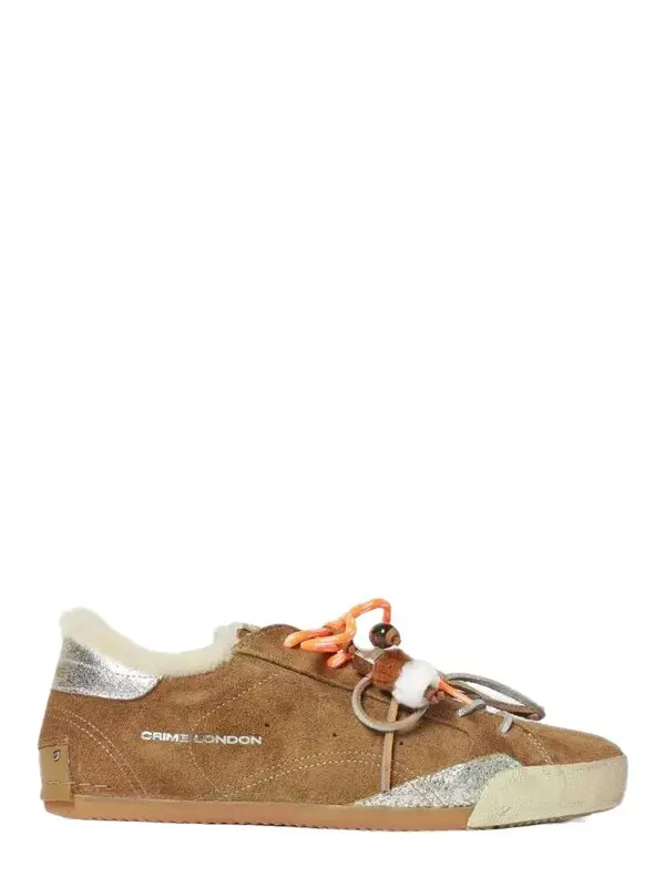 CRIME LONDON Shearling-lined Sneakers - Brown